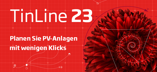 Jetzt NEU: bei TinLine 23 PV-Anlagen mit wenigen Klicks planen